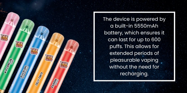True Bar 600 Puffs Disposable Vape Device