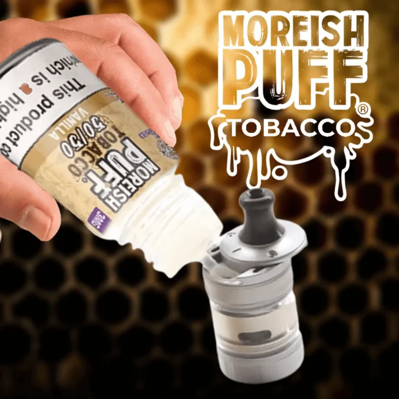 Moreish Puff Honey & Creme Tobacco 50-50 E-liquid